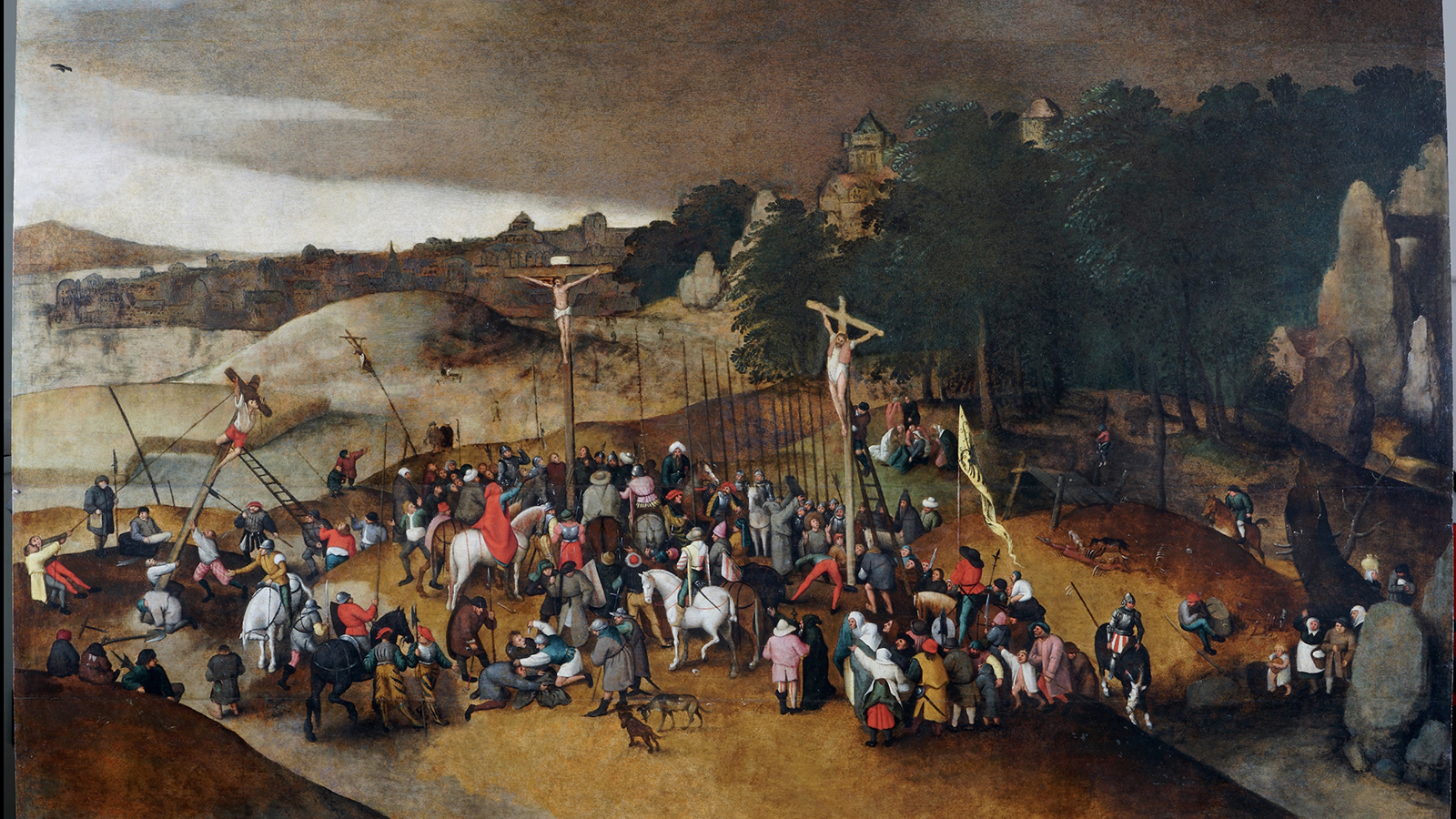 Il dipinto della Crocifissione di Pieter Brueghel il giovane, due volte ...