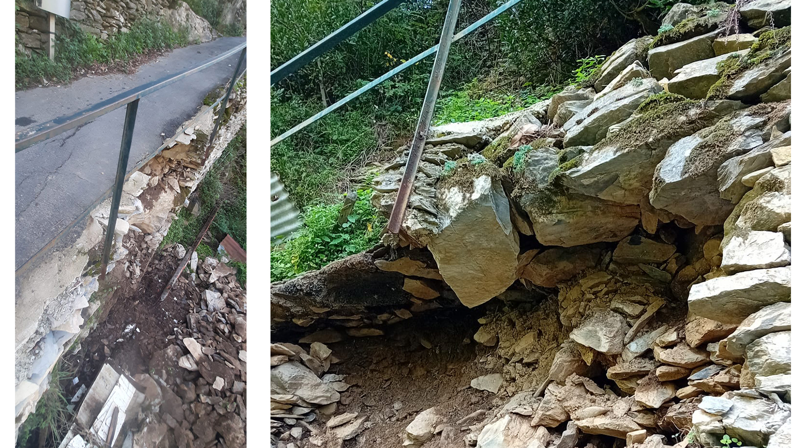 Via Molinetti di Nervi, la strada cede. Abitanti preoccupati ...