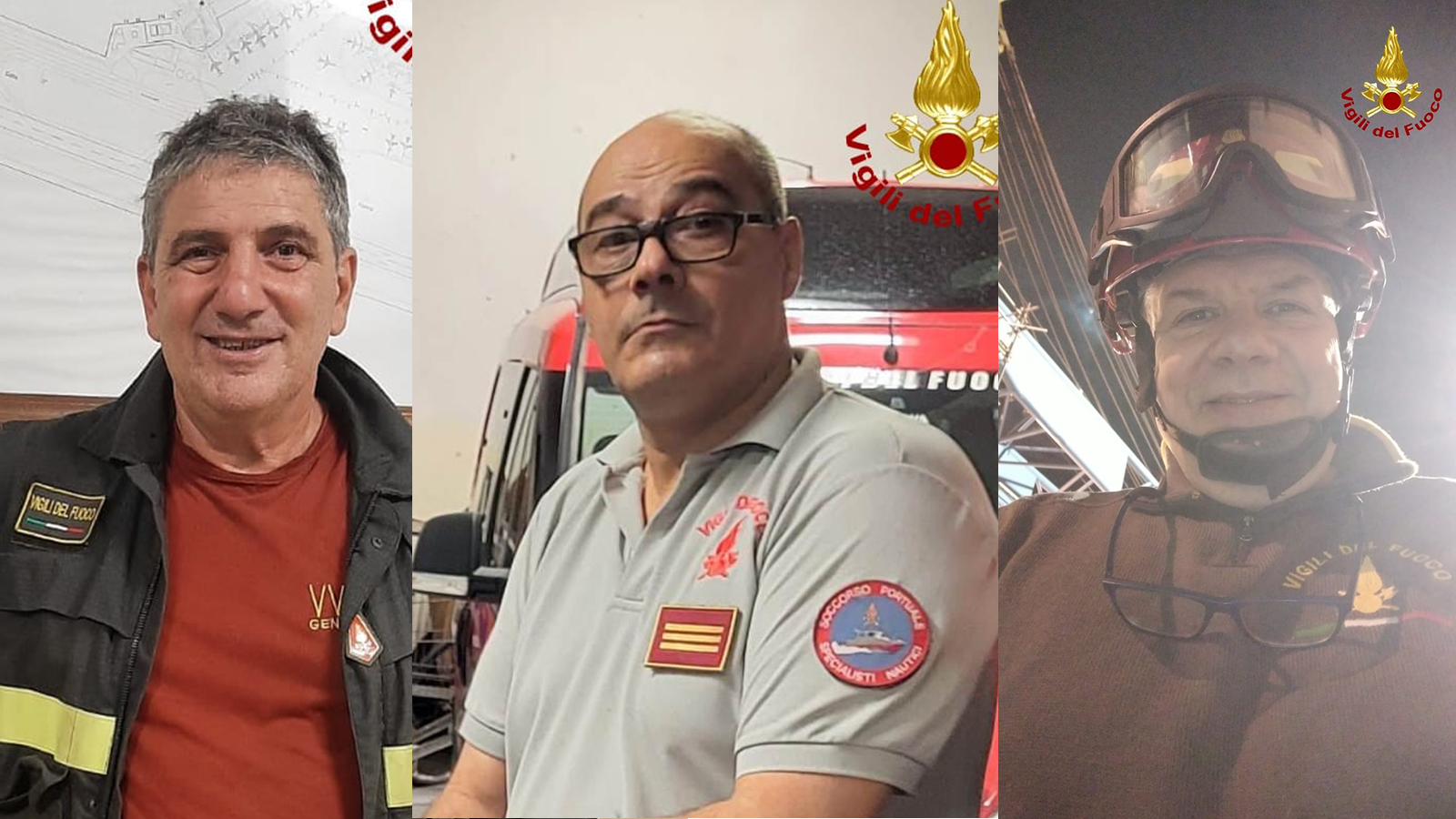 Tre vigili del fuoco vanno in pensione, il commosso saluto del corpo ...
