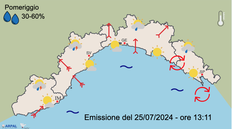 Meteo Arpal: temperature minime in lieve aumento, massime stazionarie o ...